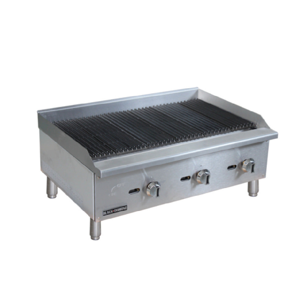 Admiral Craft 36" Black Diamond Charbroiler - 90,000 BTU – KitchenRestock.com