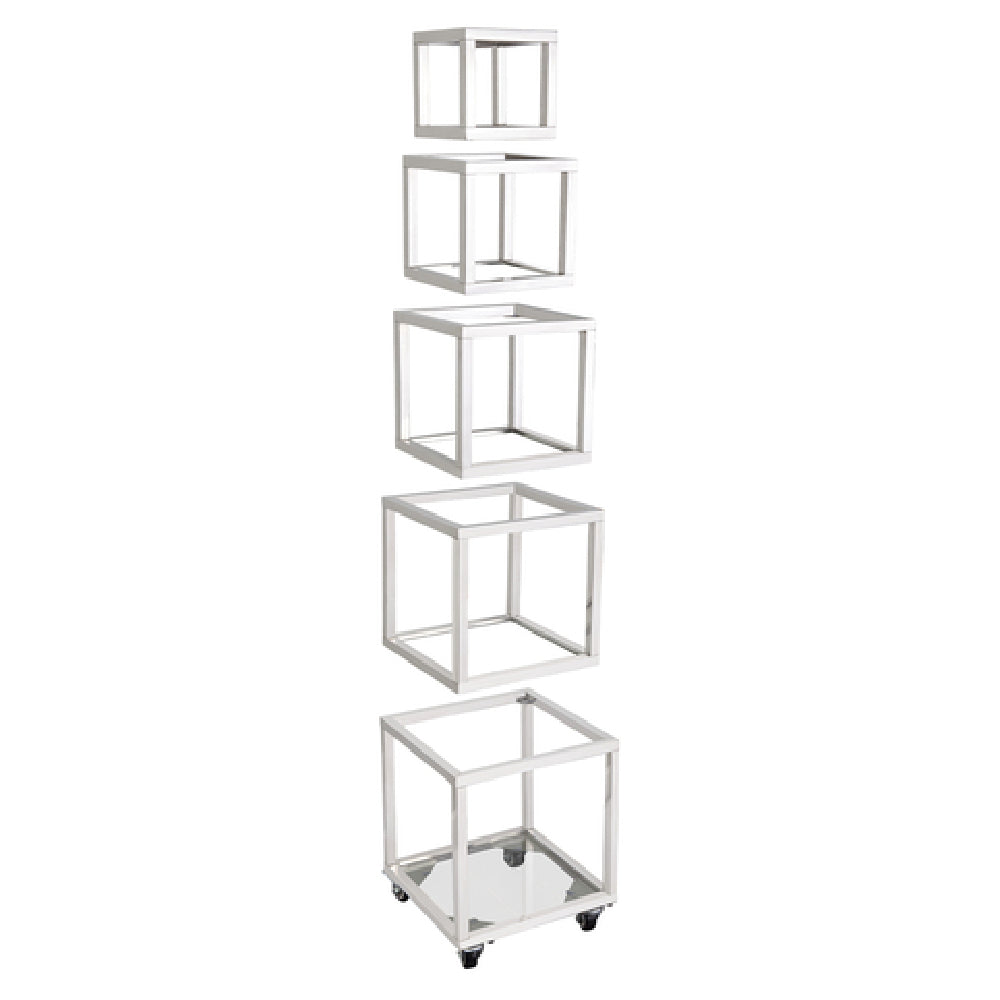 Bon Chef 2972 Buffet Tower Set - Steel Frame & Glass Shelves – KitchenRestock.com