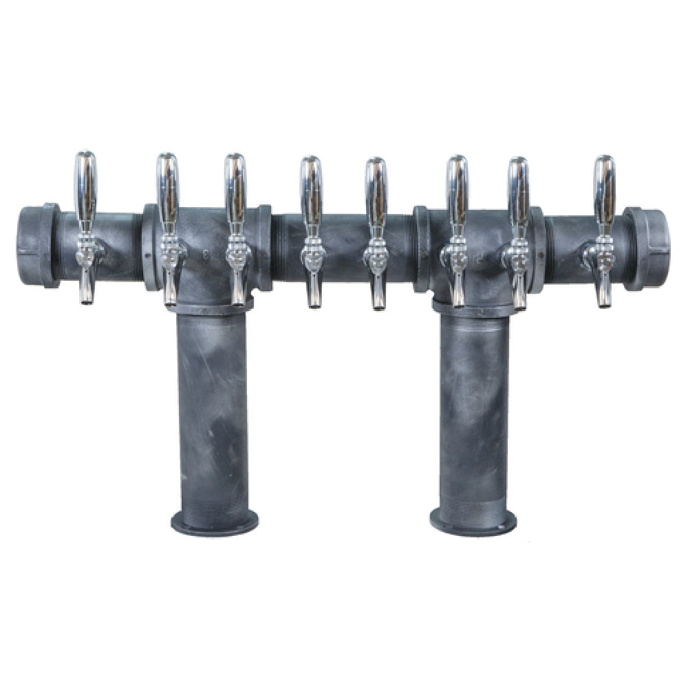 Micro Matic CP-U-8 Cast Iron Pipe Tower 8 Faucets Cerakote ...