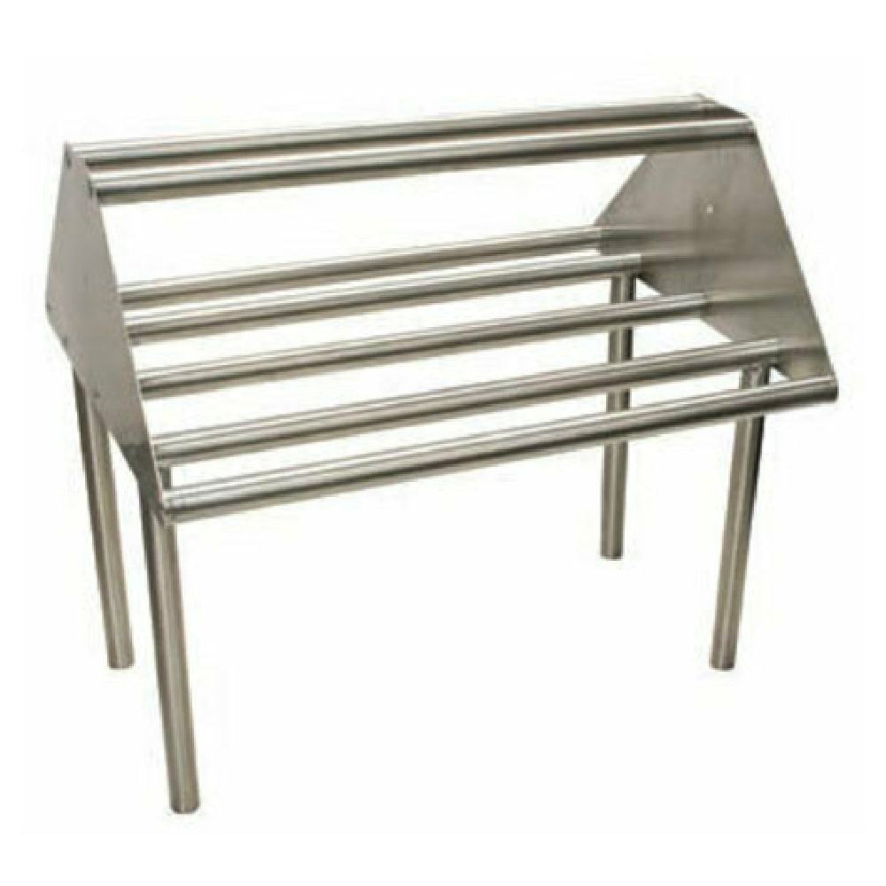 Double Sided Slant Tubular Rack Sorting Shelf Table Mounted ...
