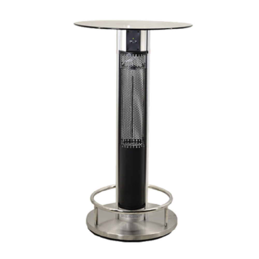 Heated 23.5" Electric Patio Table, Temp. Glass, IP55 Approved – KitchenRestock.com