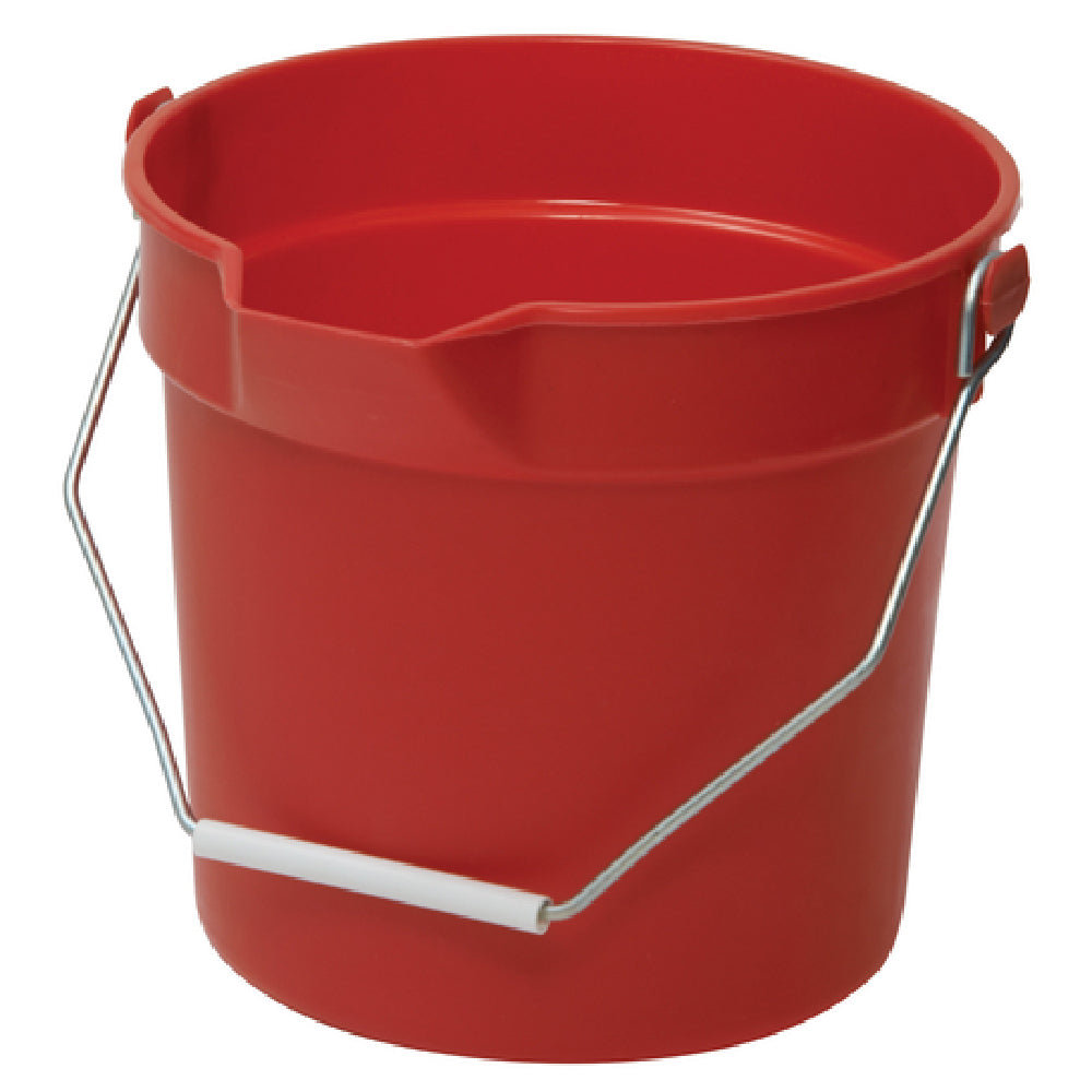 14 Qt. Red Utility Pail with Spout & Graduations – KitchenRestock.com