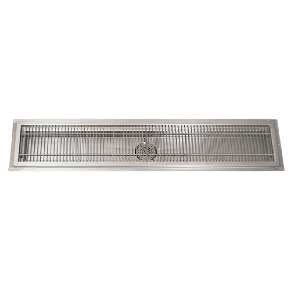 Stainless Steel Floor Trough 48"x18"x2.75" with Removable Grate ...