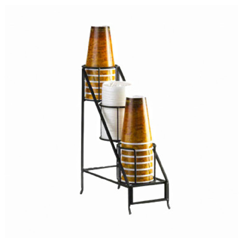 Cal Mil 1452 3-Section Cup Lid Display, Black, BPA Free ...