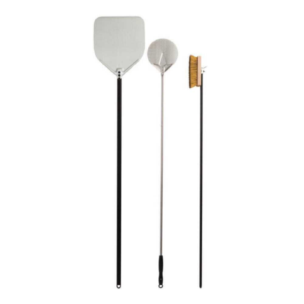 Omcan 48463 (48463) Pizza Tool Set (2) Shovels & (1) Brush (3 Piece Se ...