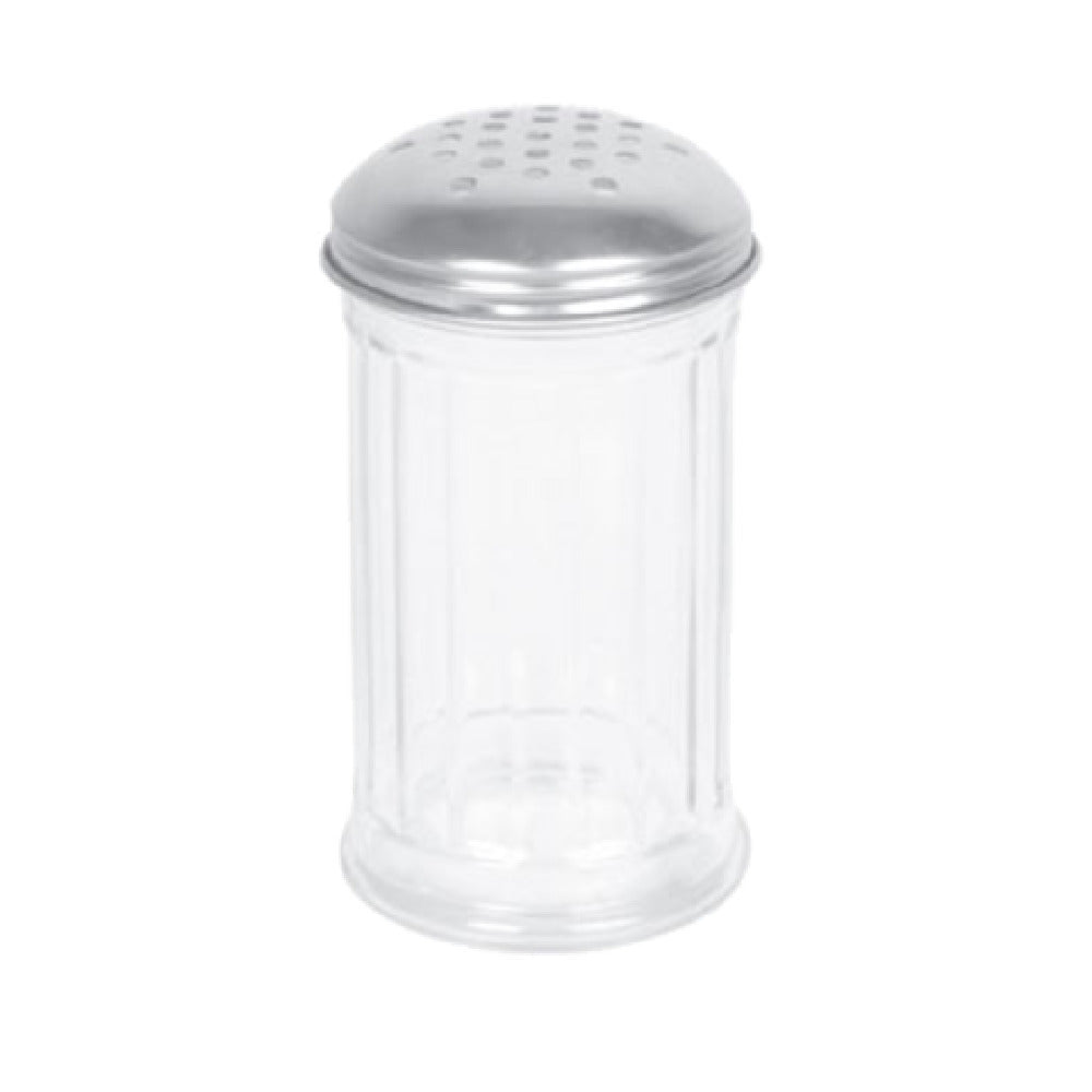 12 oz. Capacity Paneled Glass Cheese Shaker - Perforated Cap ...