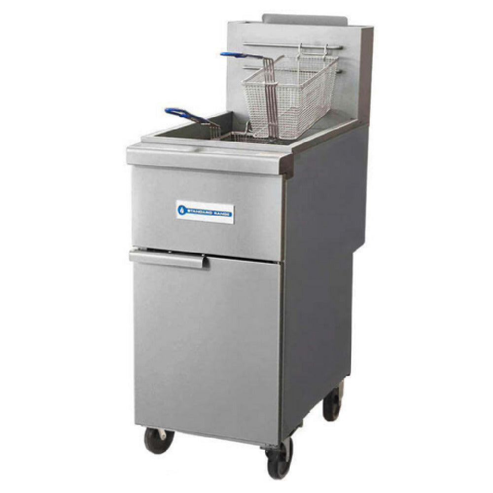 USR Brands SR-F4S-NG Standard Range Fryer Natural Gas Solid State Cont ...