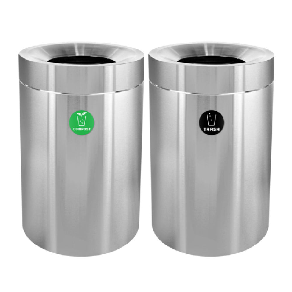 Alpine Industries 50-Gal Stainless Trash & Compost Bins ...