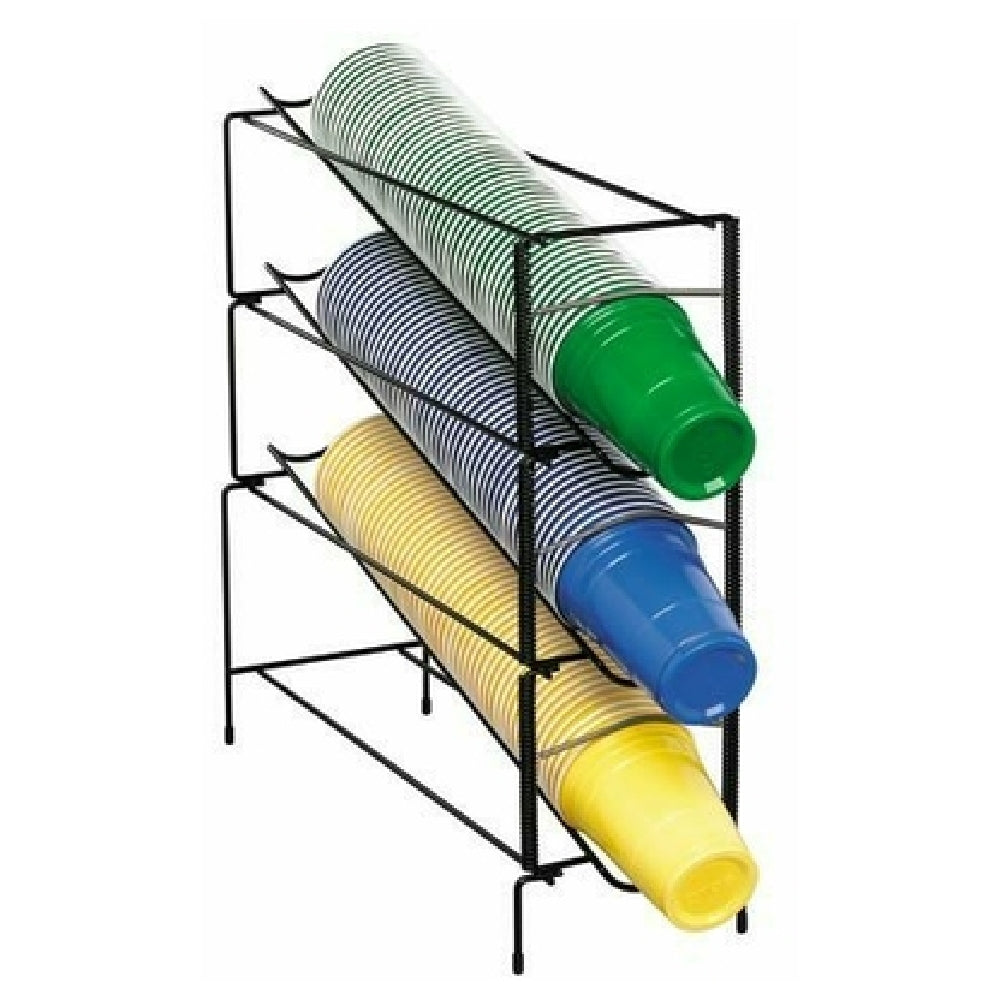 3-Section Adjustable Cup Dispenser Rack for 6-46 oz. Cups ...