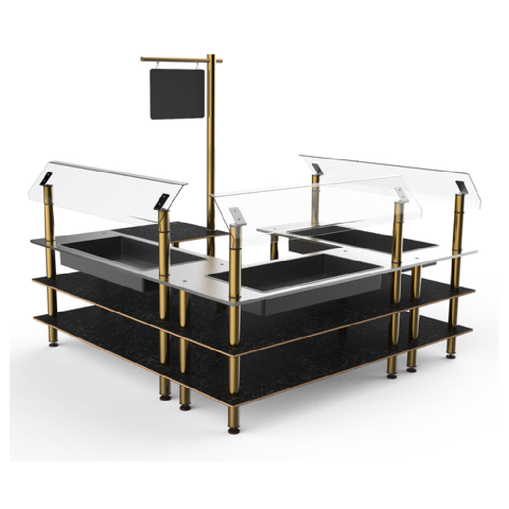 Steelite Mogogo Buffet Chilled Salad Station, 3-tier – KitchenRestock.com