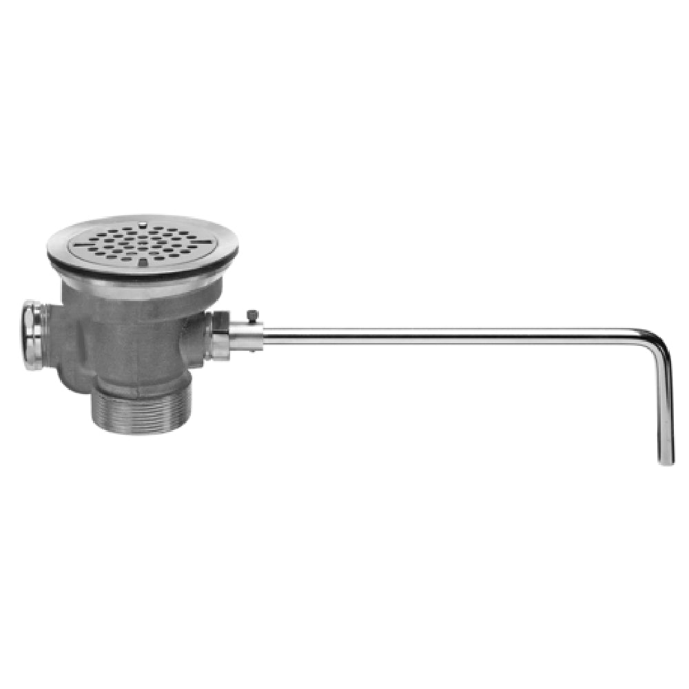 DrainKing Waste Valve Strainer Overflow Body - Chrome Finish ...