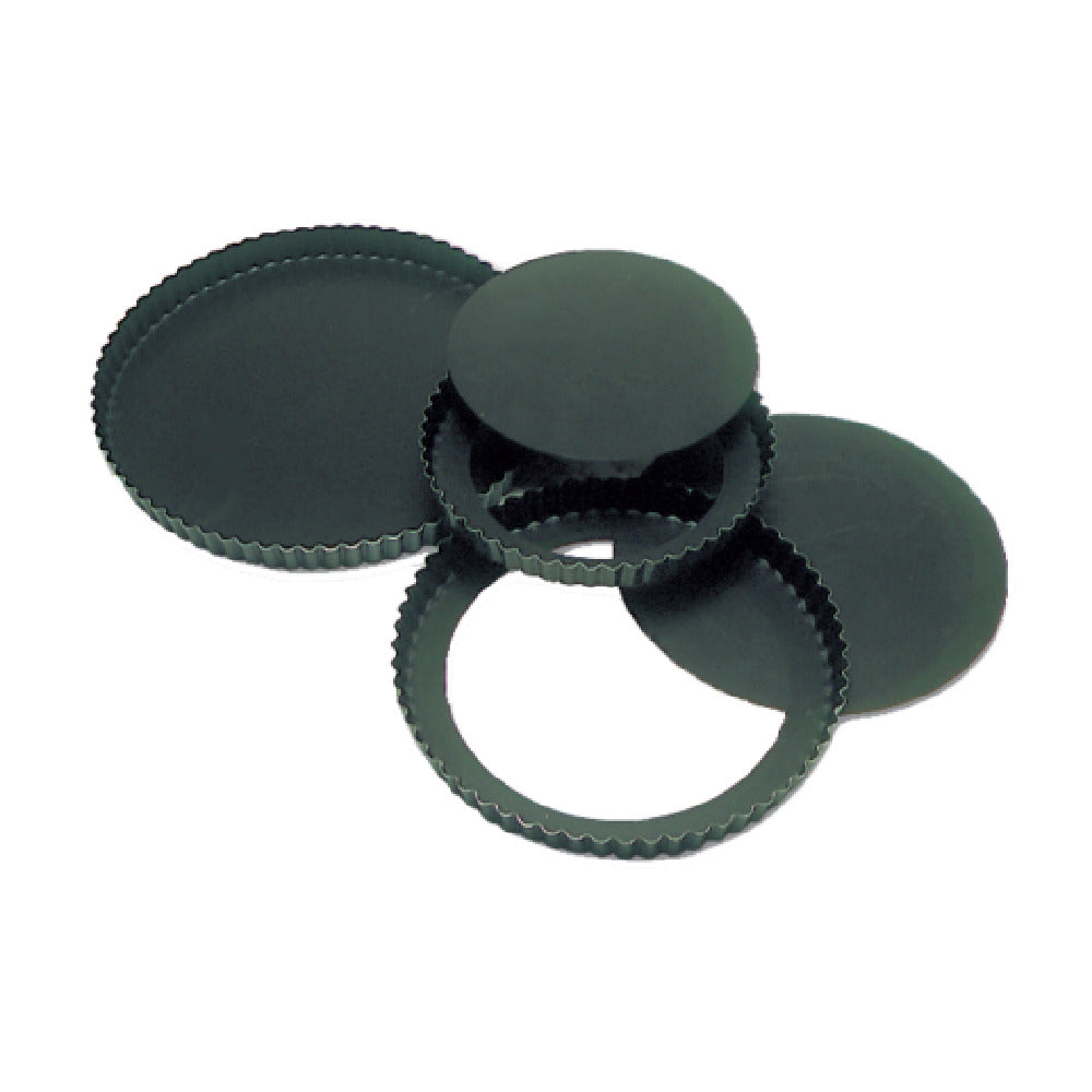 Exopan 7" Round Fluted Non-Stick Tart Mold - Made in France ...