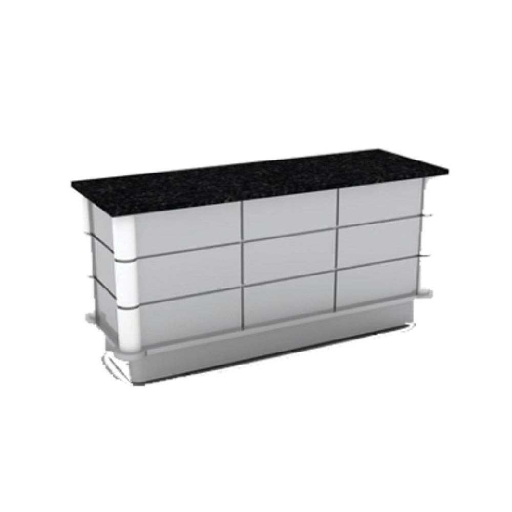 Contemporary Buffet with Rounded Corners & Recessed Design ...