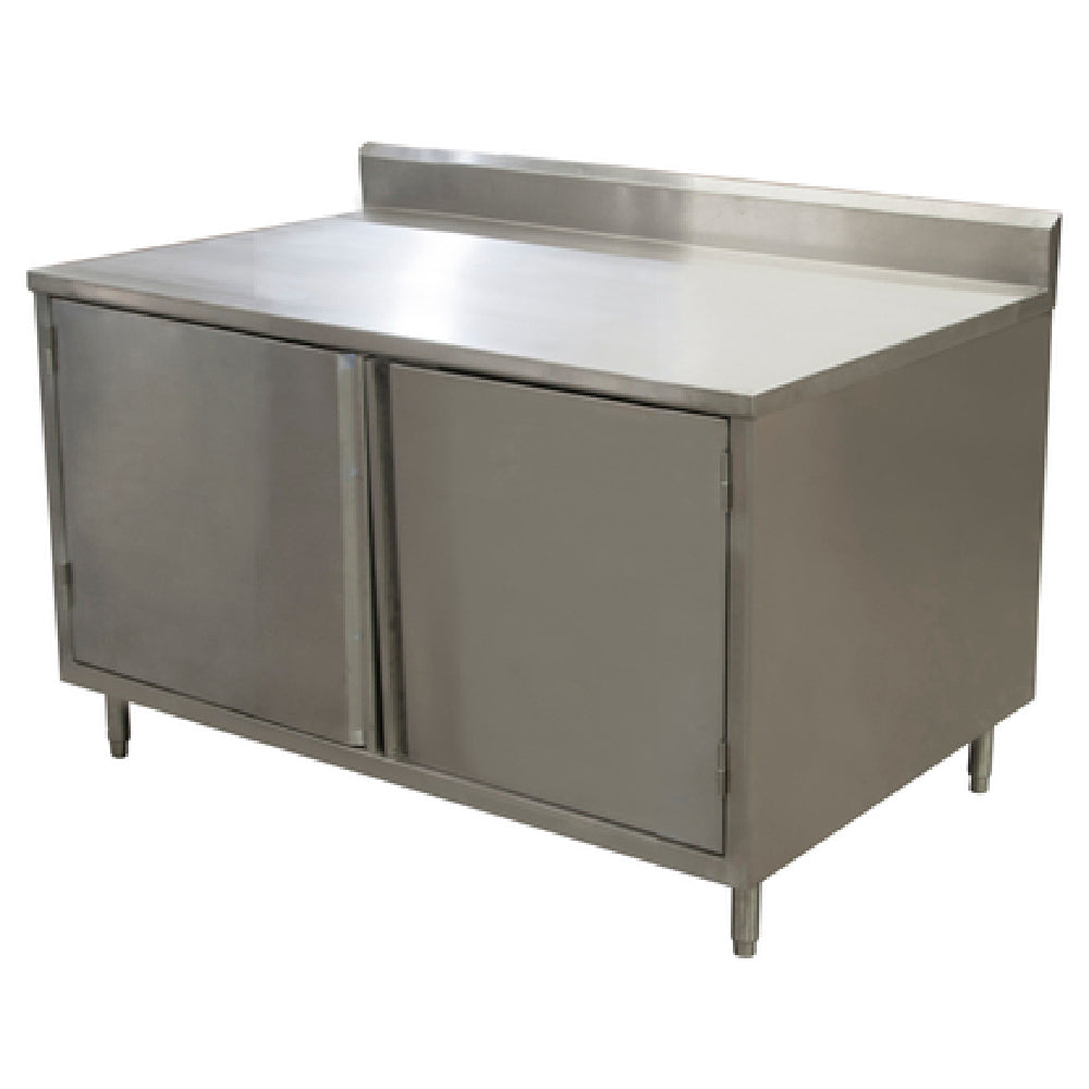 SS Work Table Cabinet with Doors 18"W x 30"D x 39.75"H – KitchenRestock.com