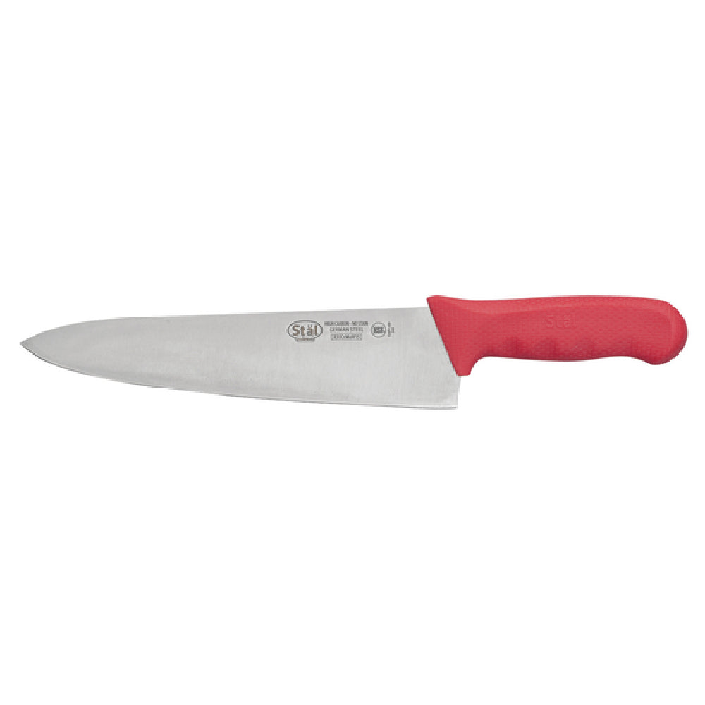 Winco KWP-100R 10" Chef's Knife - Stamped Blade, Red Handle ...
