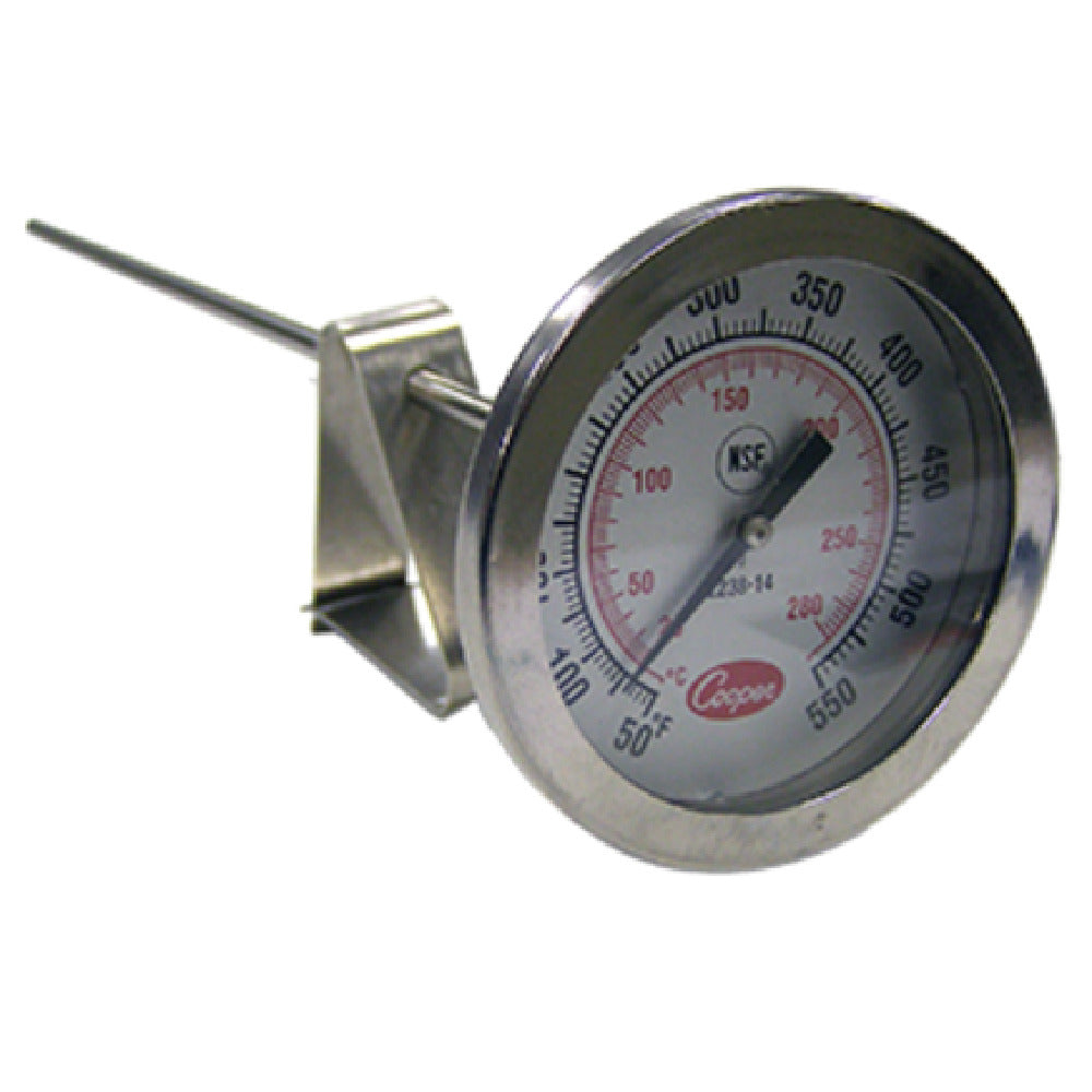 Cooper Atkins Pocket Thermometer, 2" Dial, 8" Stem Clip ...