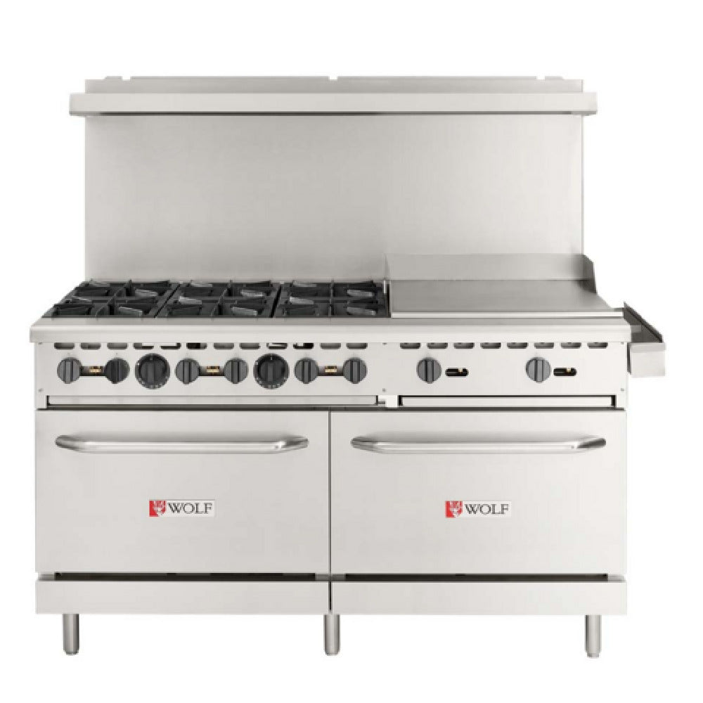 60" Wolf WX Series Range Natural Gas | 6 Burners & 24" Griddle ...