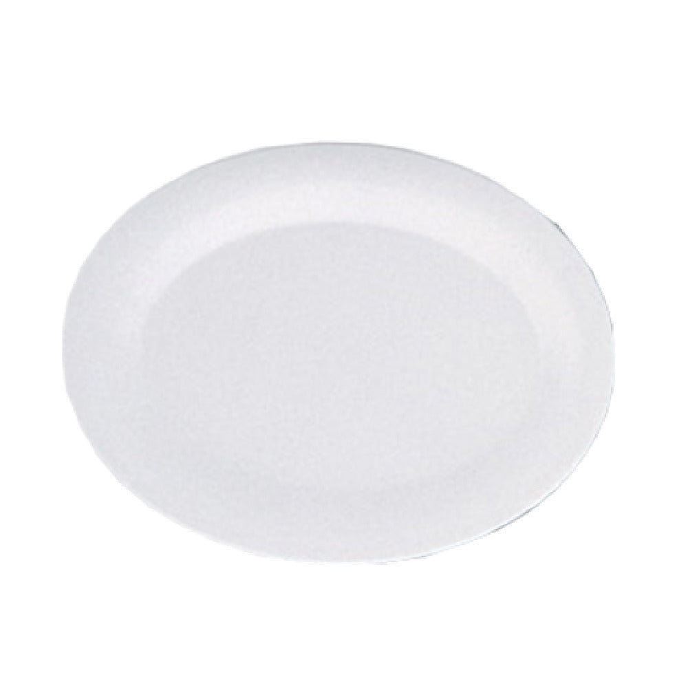 Yanco MS-212WT Milestone 12"x9" Oval Platter - White Melamine ...