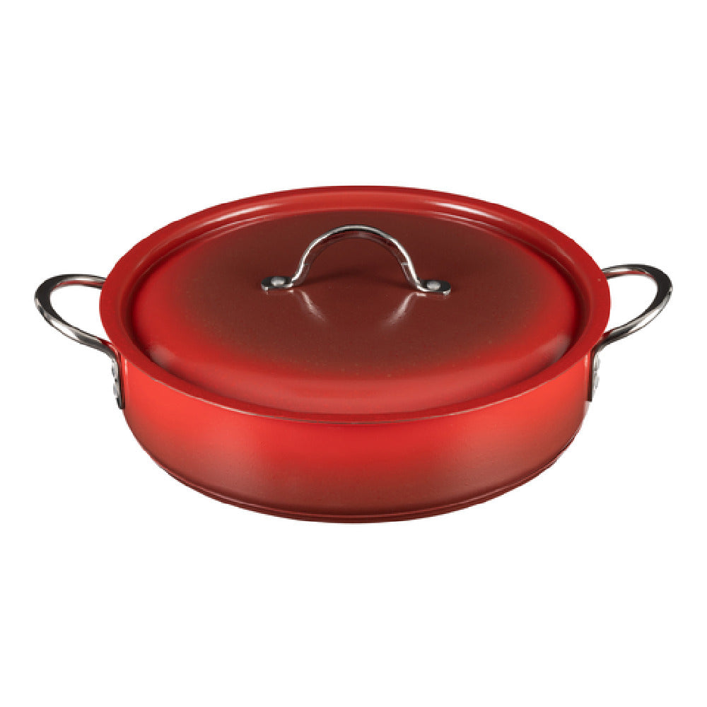 French X Ombre Brazier Pot 6 Qt 12" - Crimson Red – KitchenRestock.com