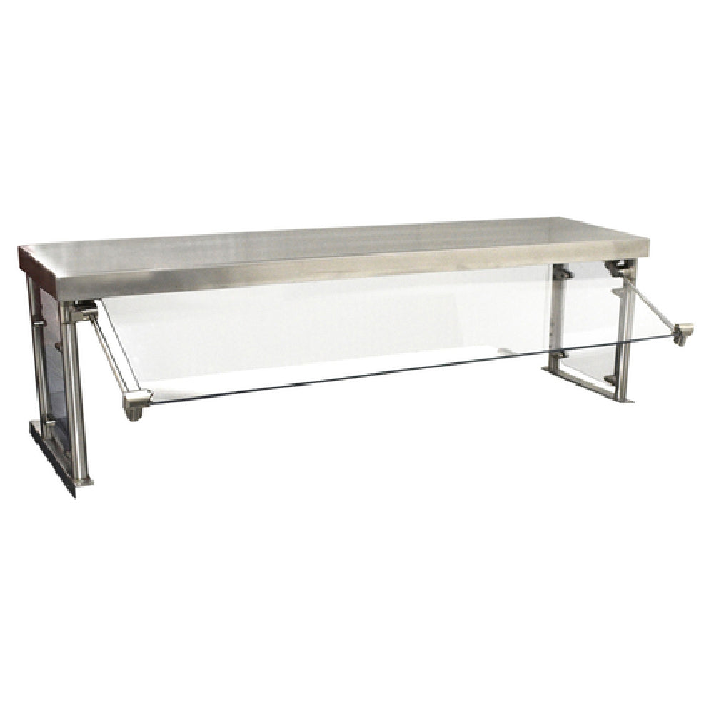 Adjustable Sneeze Guard with Shelf for 2-Well Steam Tables ...