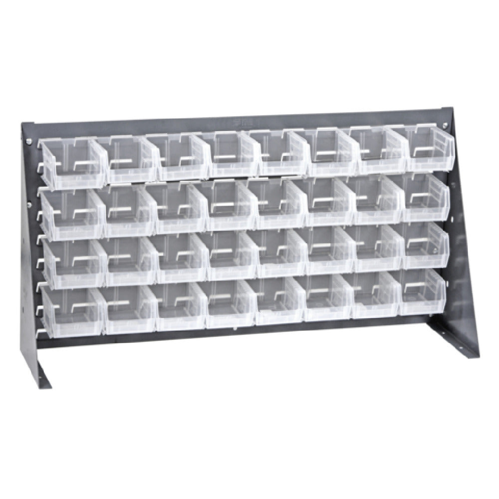 Quantum 36" Bench Rack with 32 Clear Bins – KitchenRestock.com