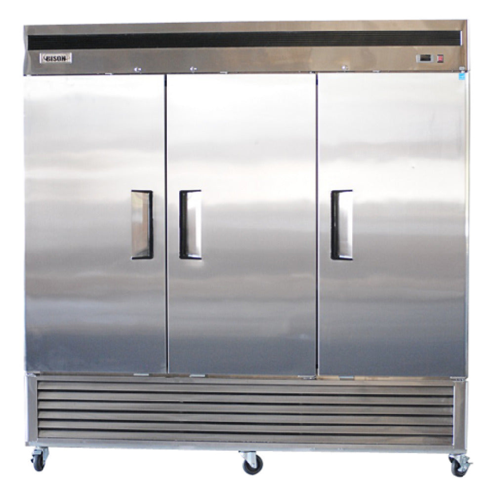 Bison BRR-71 71 Cu. Ft. Refrigerator - Stainless Steel – KitchenRestock.com
