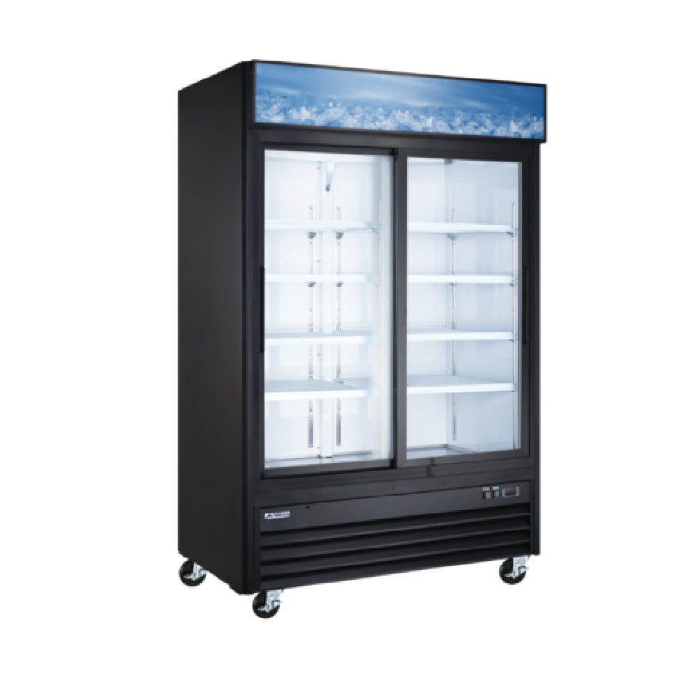 Omcan 59132 (RE-CN-0045EB-HC) Aurora Display Refrigerator Reach-in Two ...