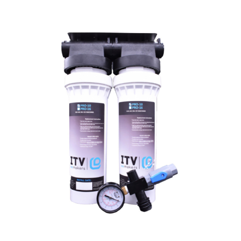 ITV Ice Makers CS-102 K Water Filtration System 10" Double Filtration ...
