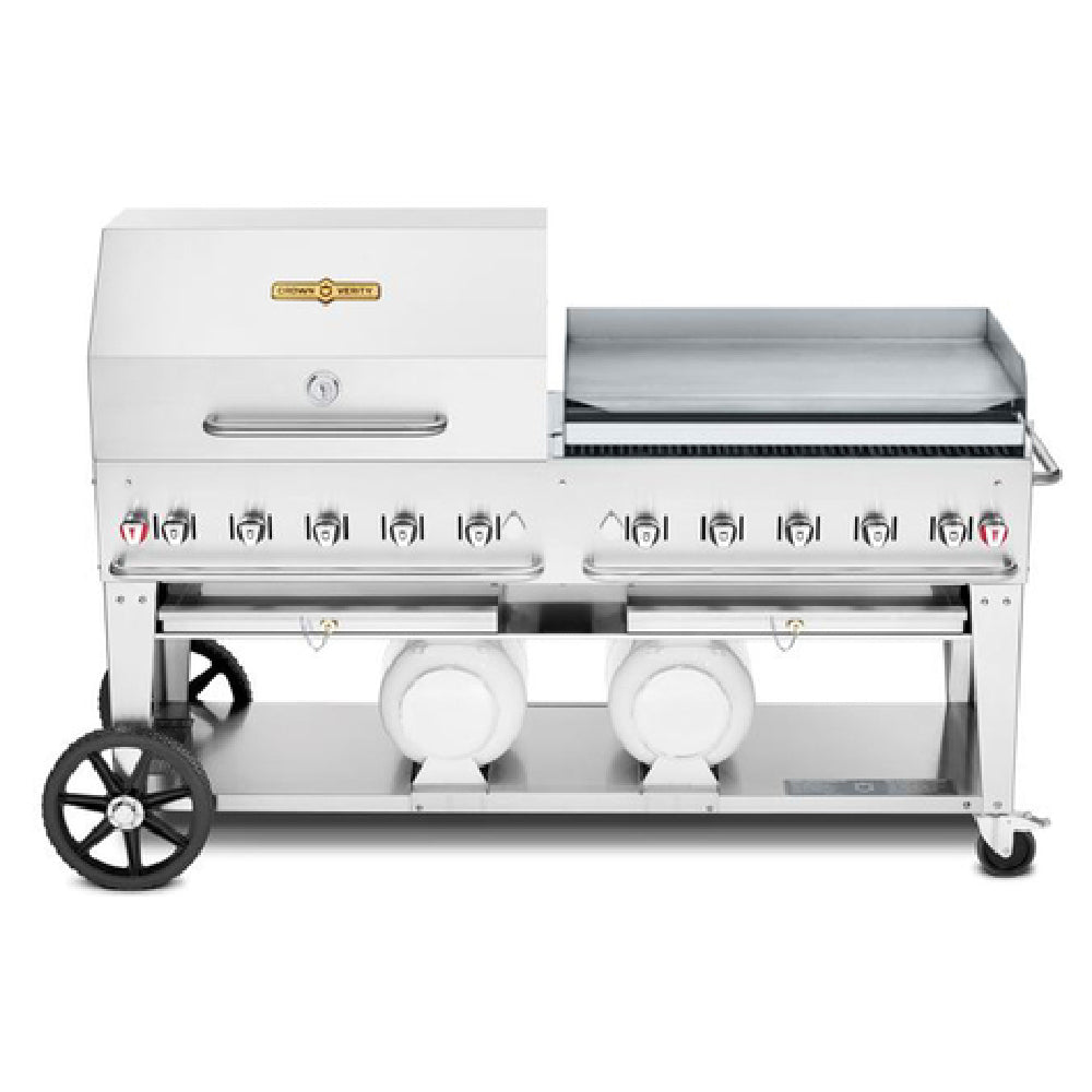Crown Verity Club Series Grill LP Gas 81"L X 28"D – KitchenRestock.com