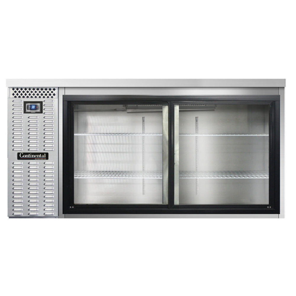 Continental BB69SNSSSGD Shallow Depth Back Bar Cooler – KitchenRestock.com
