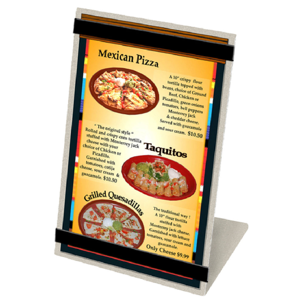 Menu Solutions MTRBB-57 Table Tent Holds 5" X 7" Insert Single Panel ...