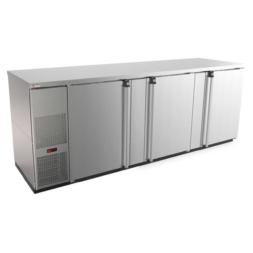 Micro Matic MBB94S-E Three-Section Refrigerated Bar Cabinet ...