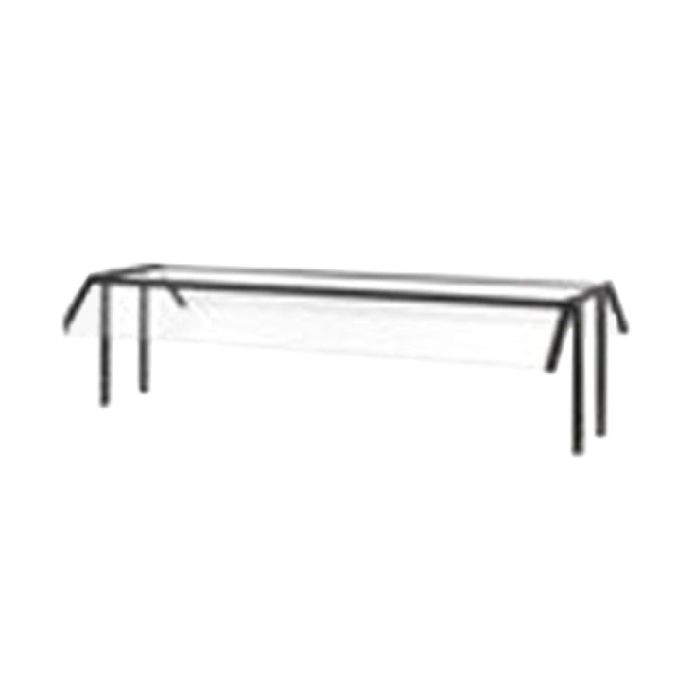 Double-sided Buffet Breath Guard, Tempered Glass & Aluminum ...