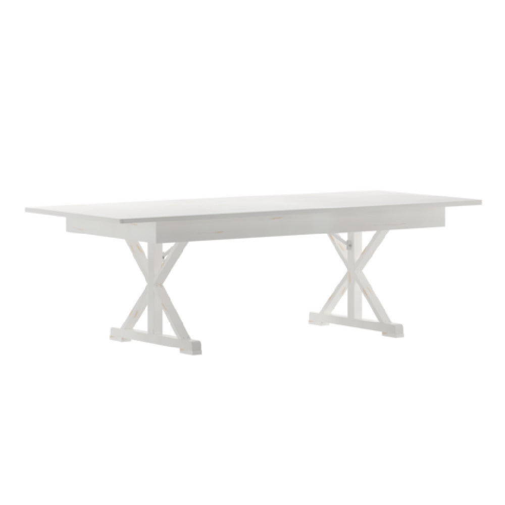 Hercules Folding Farm Table 8' x 40" - White Pine – KitchenRestock.com