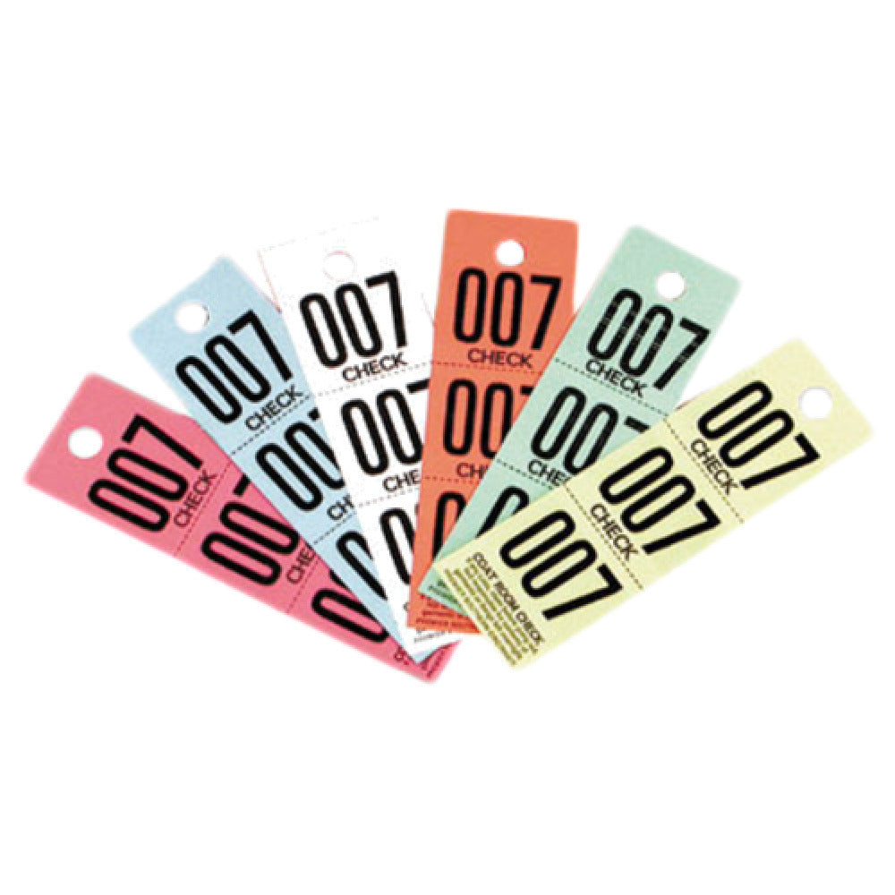 Numbered Red Coat Check Tags - 1000/Box – KitchenRestock.com