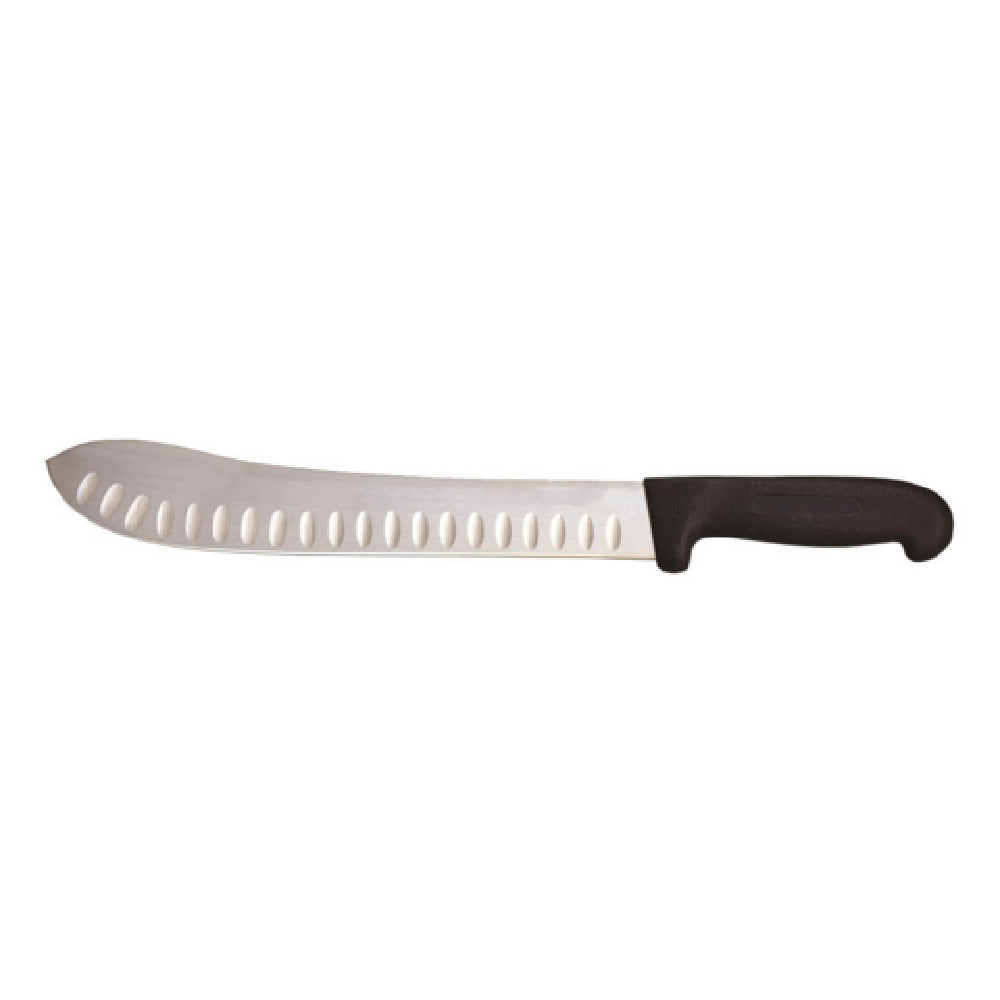 Omcan 11" English G-Edge Butcher Knife, Black Handle – KitchenRestock.com