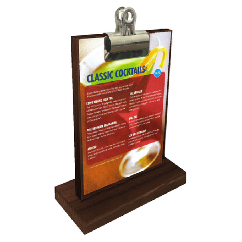 Menu Solutions WTBUL-B Table Tent 5" X 7" Insert With Bully Clip ...