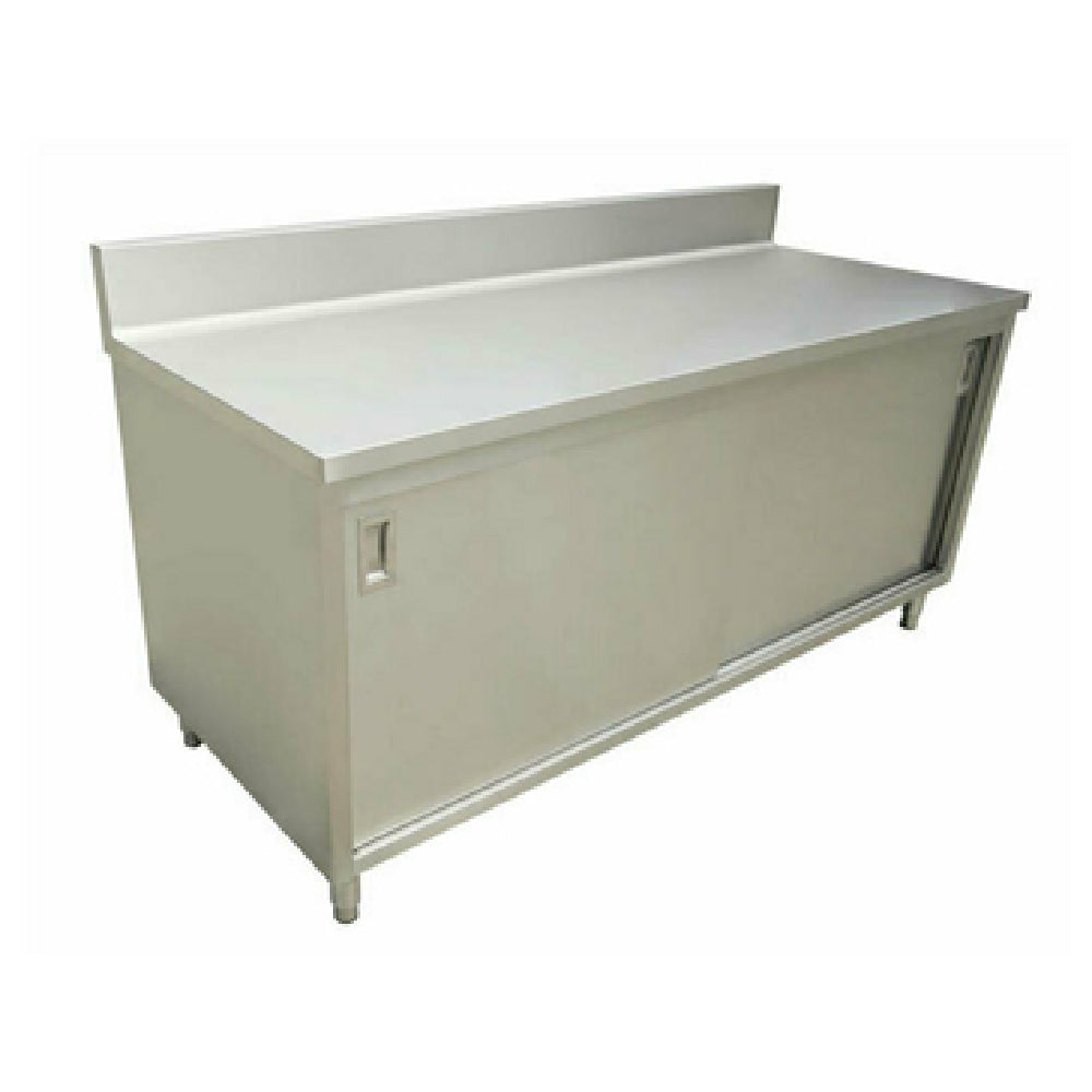 Omcan 43481 Work Table Cabinet with Sliding Doors, 60"x24"x36 ...