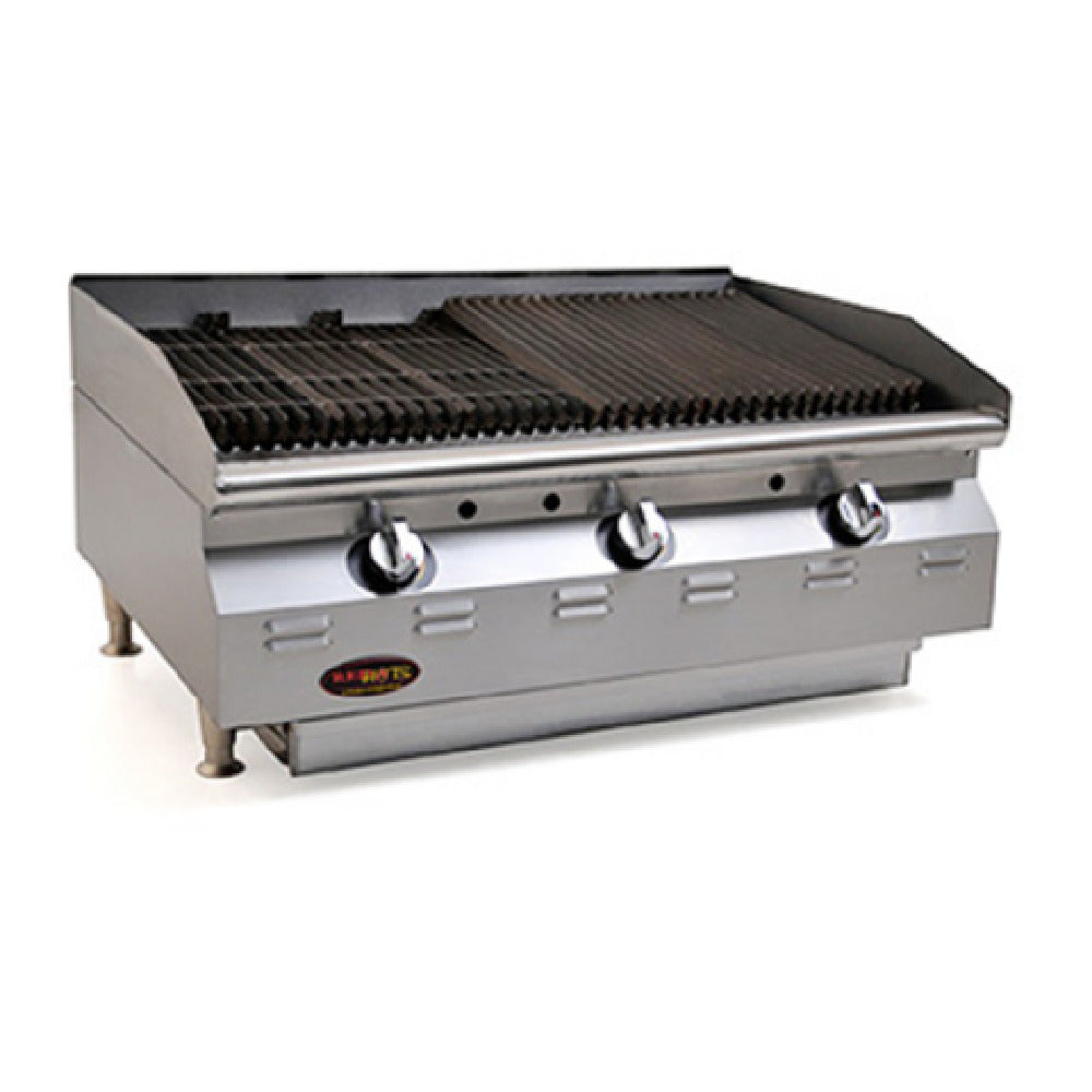 36" Gas Charbroiler with Stainless Steel Radiants & Grates ...